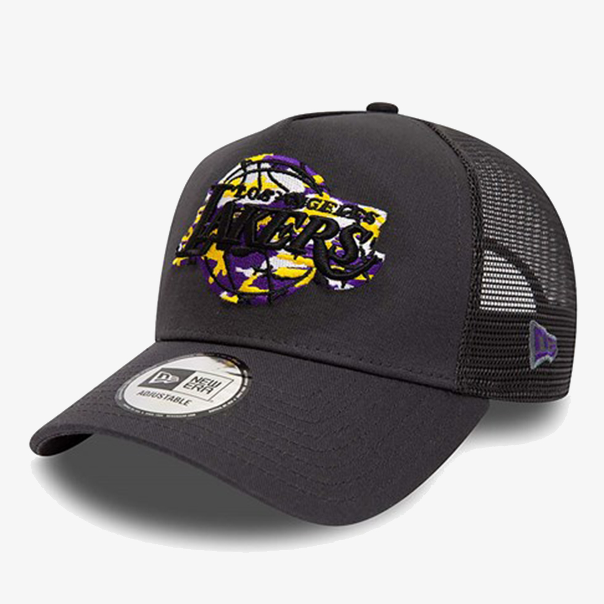 NEW ERA Sapca LA Lakers Team Camo Infill Grey A-Frame Trucker Cap ...