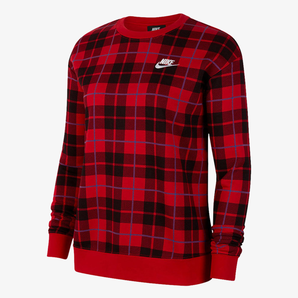 NIKE Tricouri maneca lunga Sportswear Crew Fleece AOP | BuzzSneakers ...
