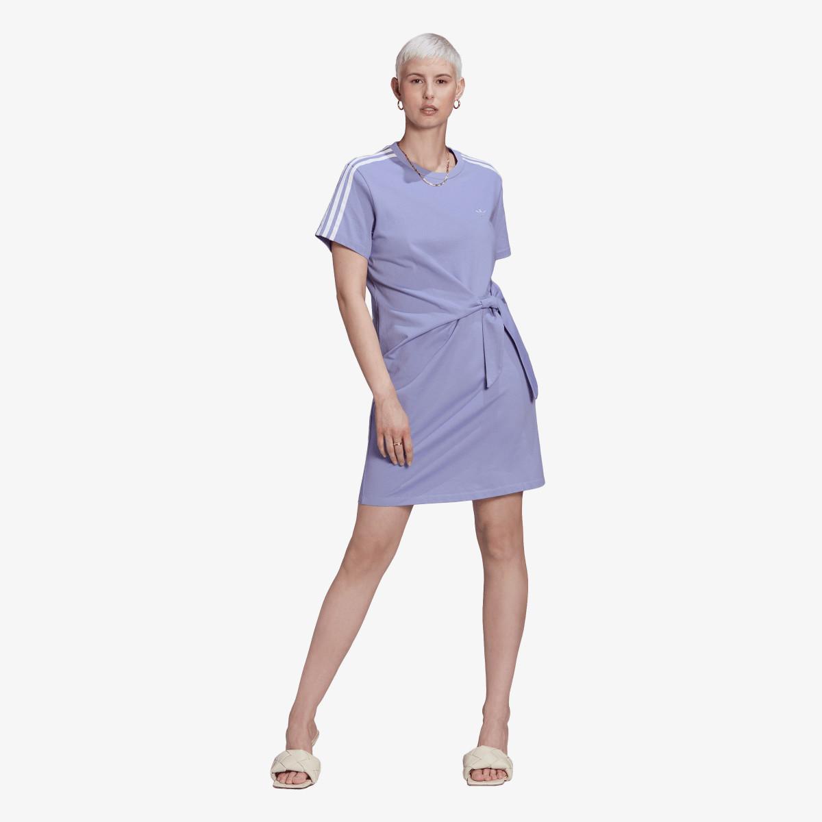 ADIDAS Rochii TEE DRESS WITH KNOT DETAIL | BuzzSneakers Romania