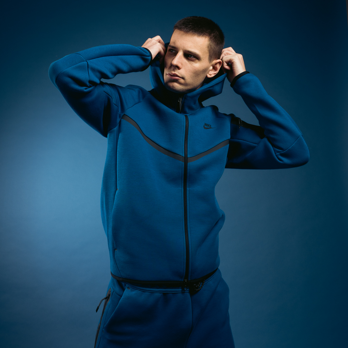 NIKE Hanorace M NK TCH FLC FZ WR HOODIE | BuzzSneakers Romania