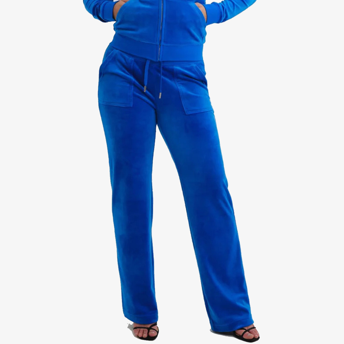 JUICY COUTURE Pantaloni de trening STRAIGHT LEG TRACK PANT WITH POCKET ...