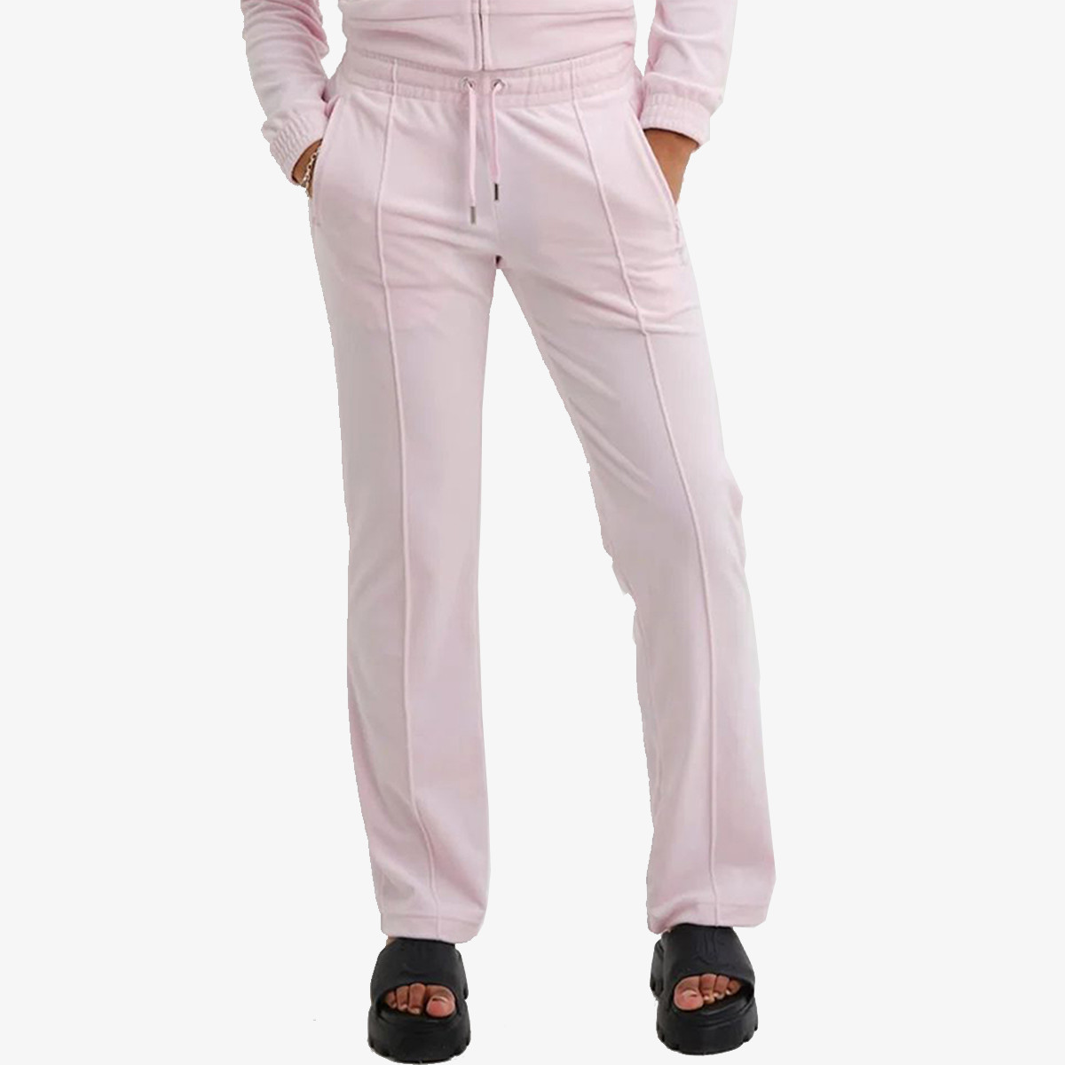 JUICY COUTURE Pantaloni de trening VELOUR TRACK PANT WITH DIAMANTE ...