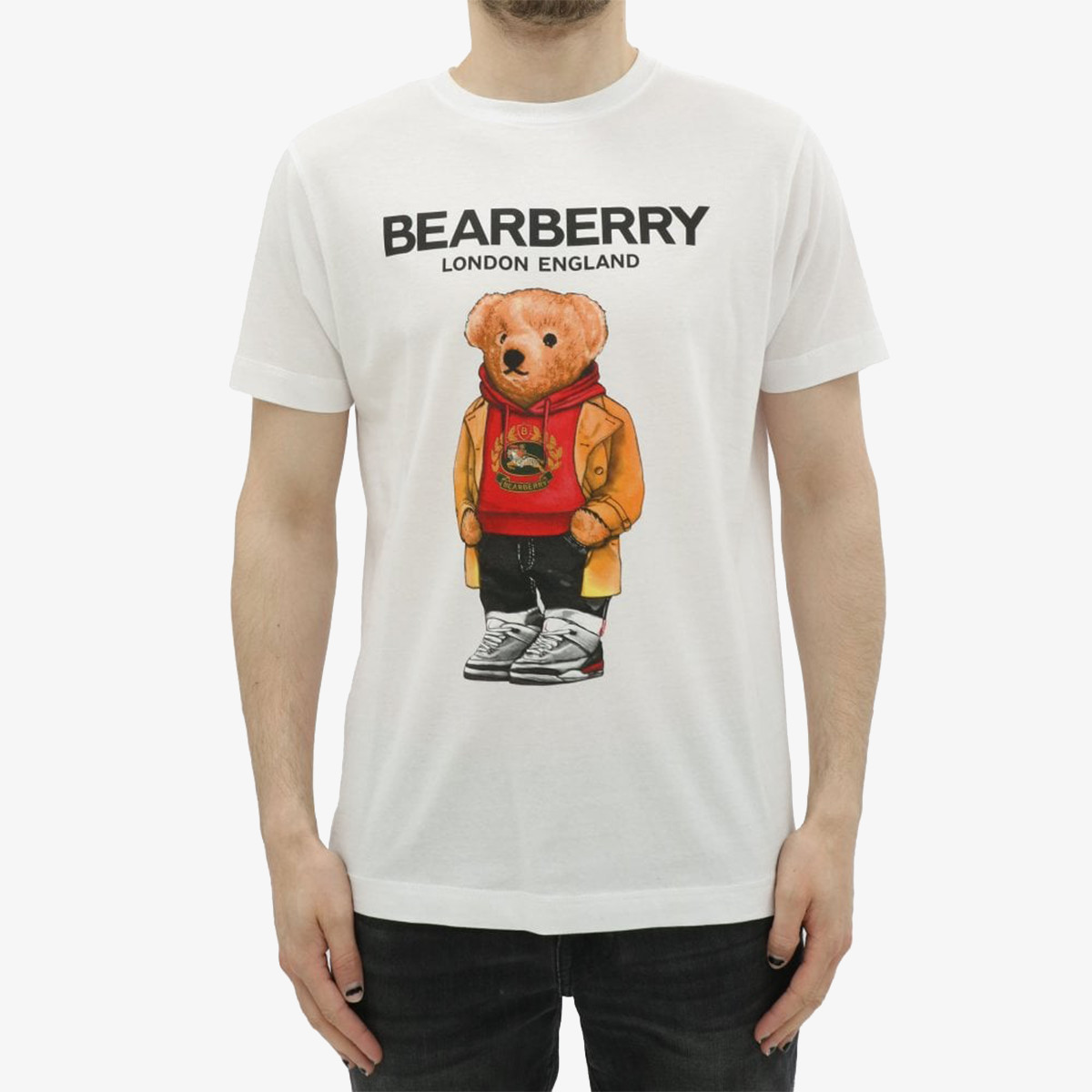 SNEAKY Tricouri SNEAKY BEARBERRY T-SHIRT WHITE | BuzzSneakers Romania